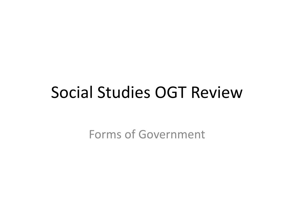 PPT - Social Studies OGT Review PowerPoint Presentation, free download ...