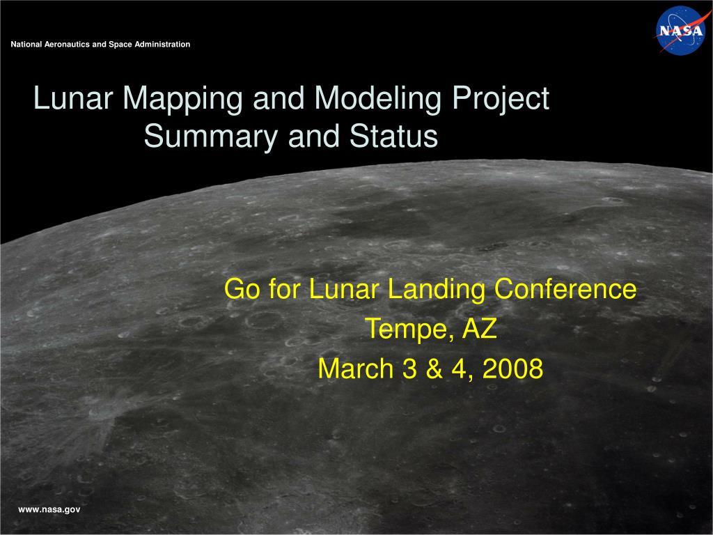 PPT - Lunar Mapping and Modeling Project Summary and Status PowerPoint ...
