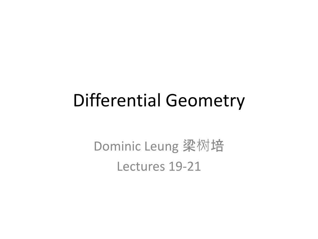 PPT - Differential Geometry PowerPoint Presentation, free download - ID ...