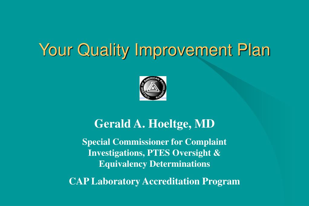 PPT - Your Quality Improvement Plan PowerPoint Presentation, free ...