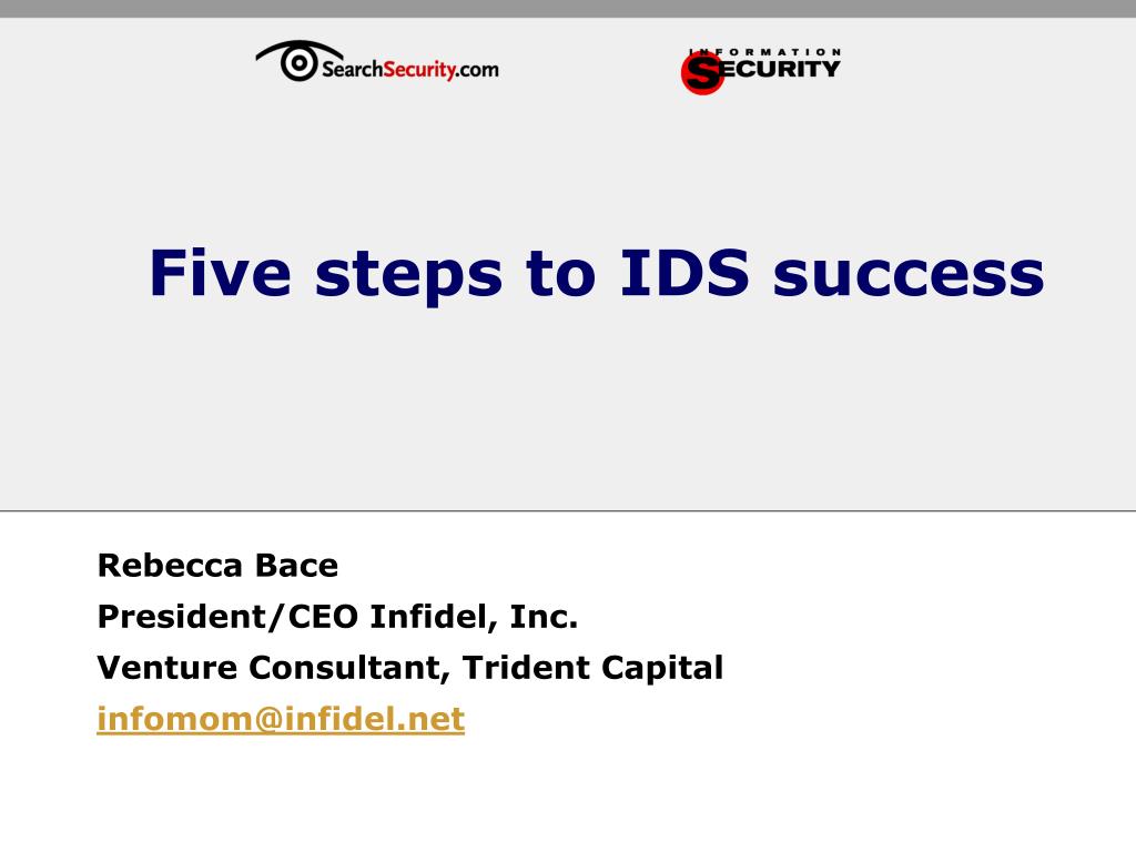 PPT - Five Steps to Intrusion Detection System (IDS) Success: A ...