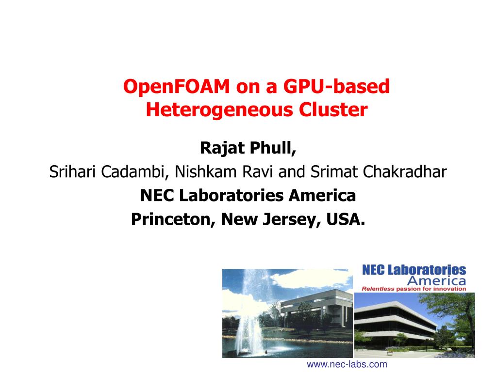Ppt Openfoam On A Gpu Based Heterogeneous Cluster Powerpoint Presentation Id1160549