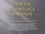 PPT - Workplace Hazards PowerPoint Presentation, free download - ID:5146692