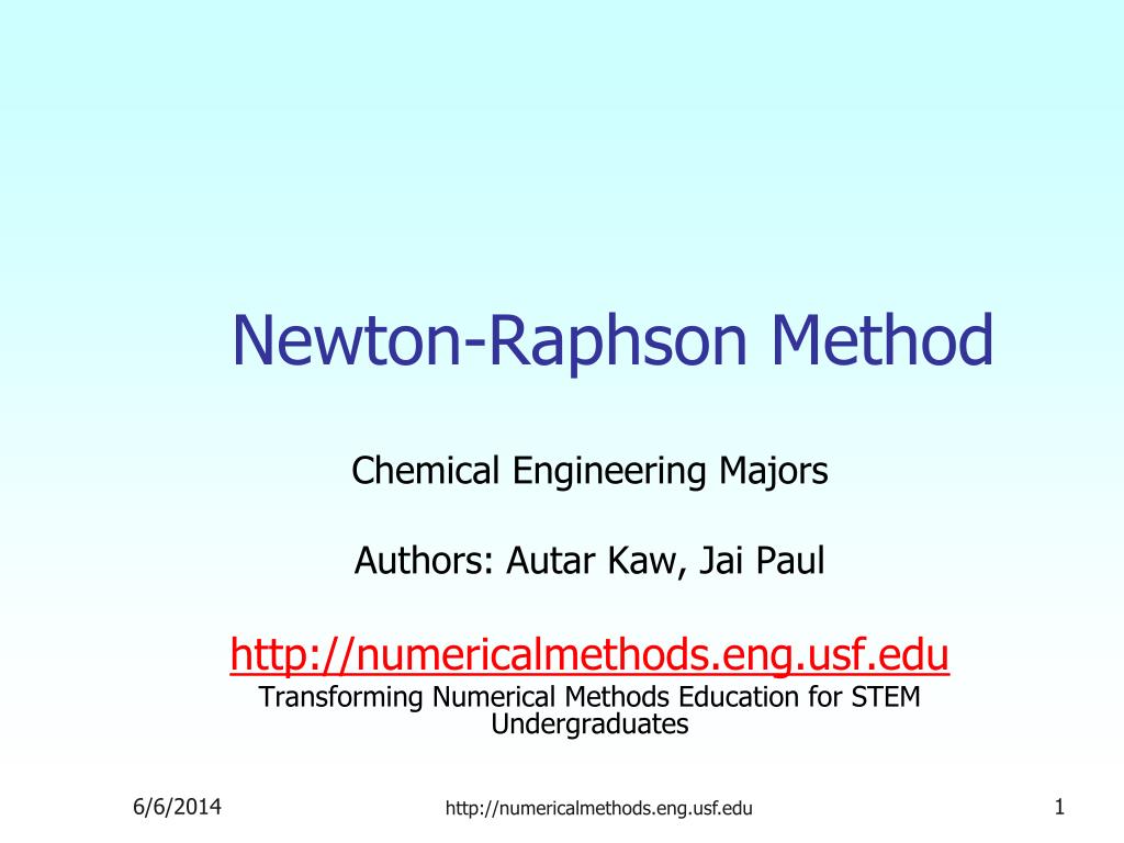 PPT - Newton-Raphson Method PowerPoint Presentation, free download - ID:1161629
