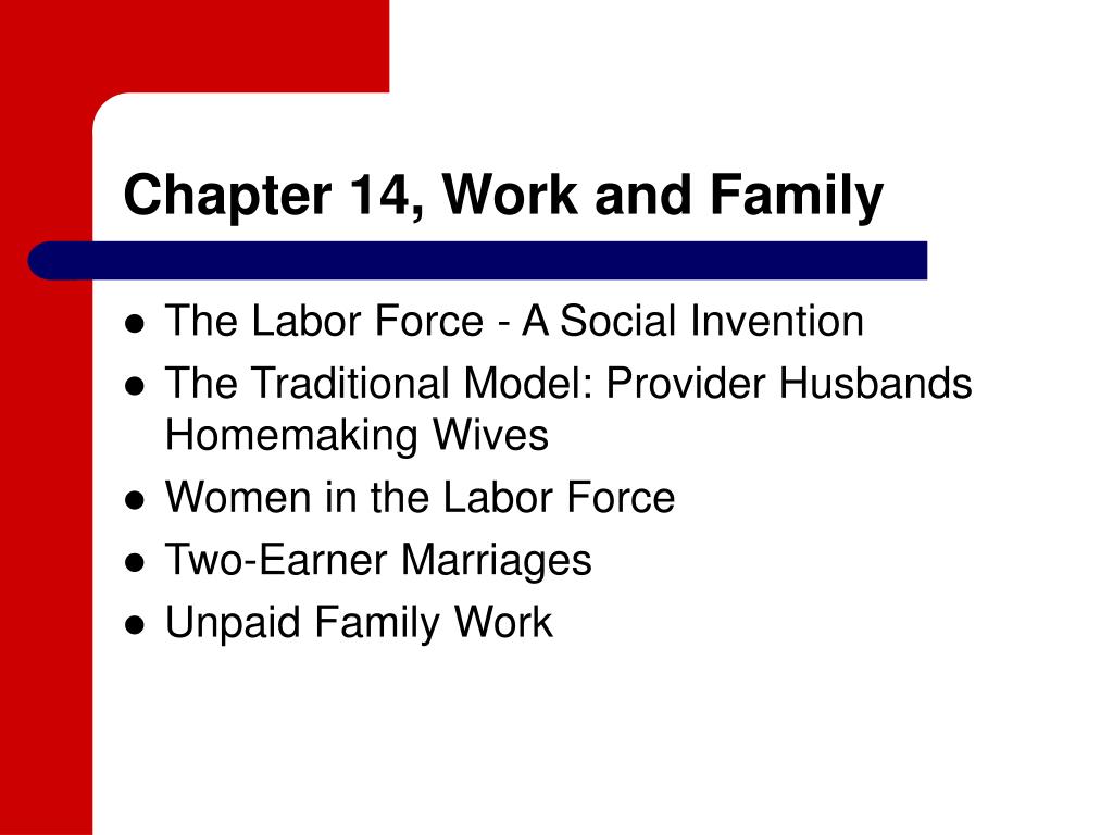 PPT - Chapter 14, Work and Family PowerPoint Presentation, free ...