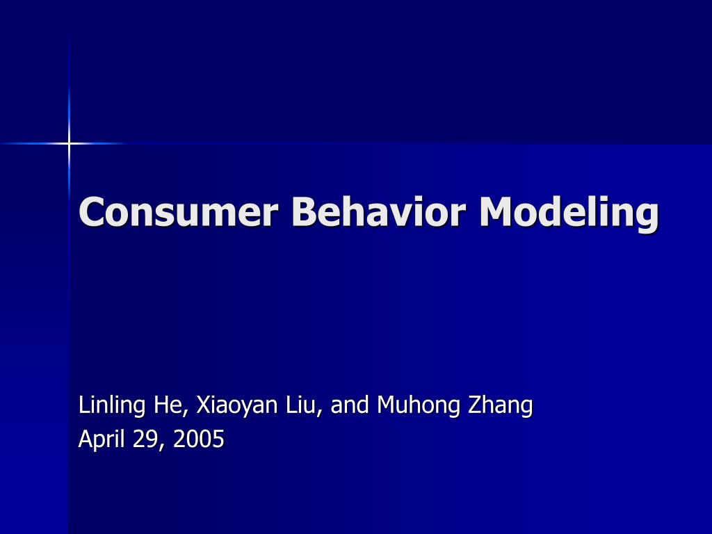 PPT - Consumer Behavior Modeling PowerPoint Presentation, free download ...