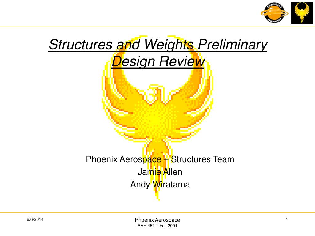 PPT - Structures and Weights Preliminary Design Review PowerPoint ...