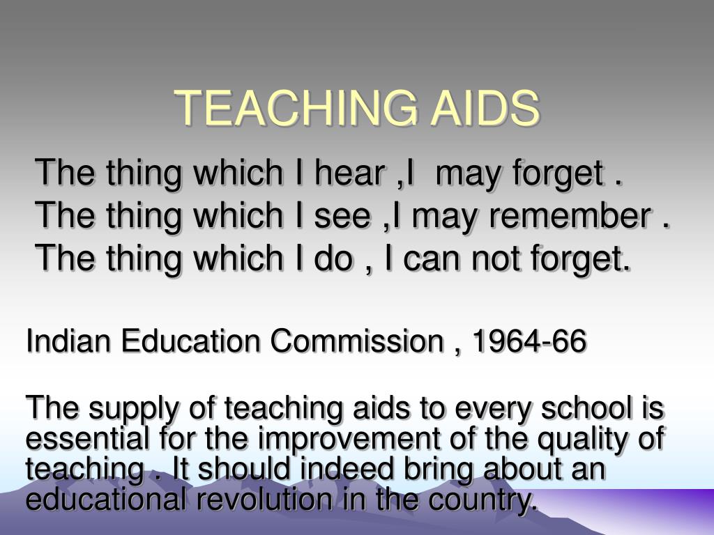 PPT - TEACHING AIDS PowerPoint Presentation, free download - ID:1170401