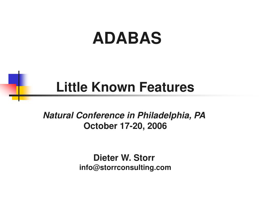 PPT - ADABAS PowerPoint Presentation, free download - ID:1171995