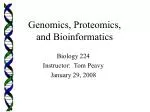 PPT - Bioinformatics Tools for Proteomics PowerPoint Presentation, free ...