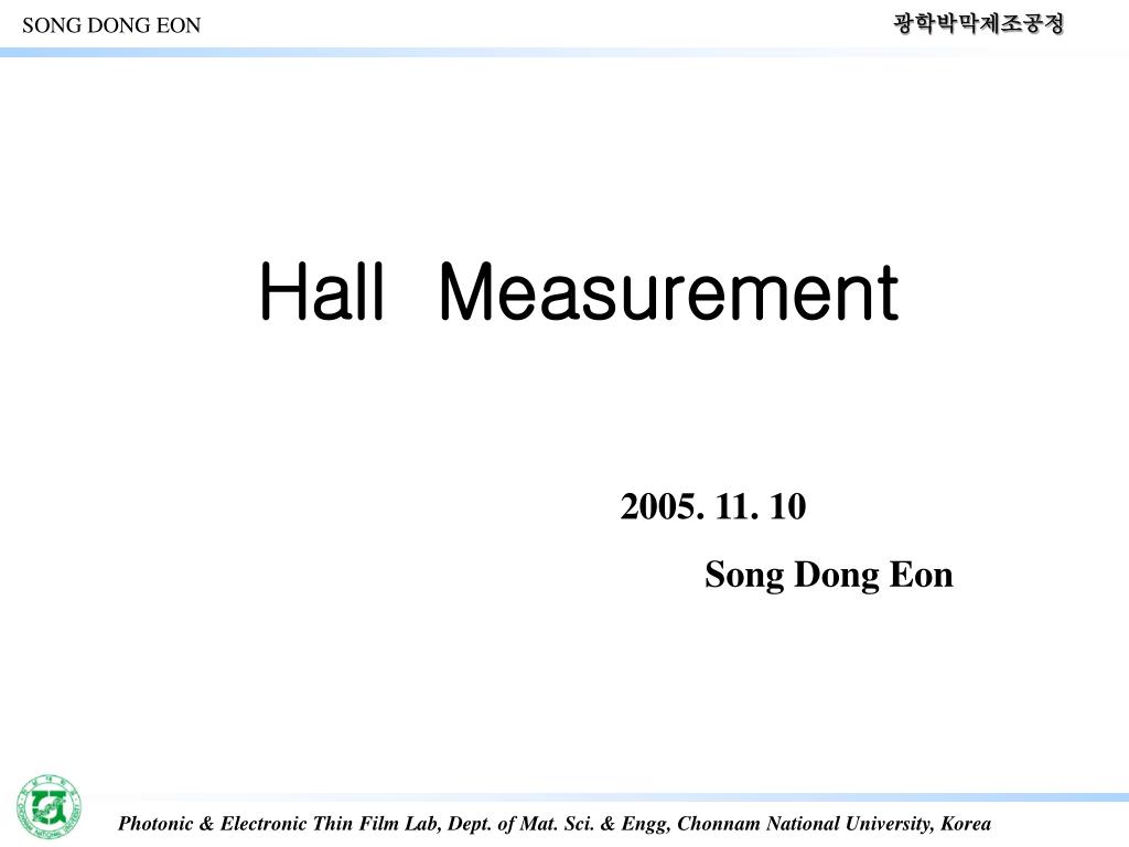 PPT - Hall Measurement PowerPoint Presentation, free download - ID:1175621