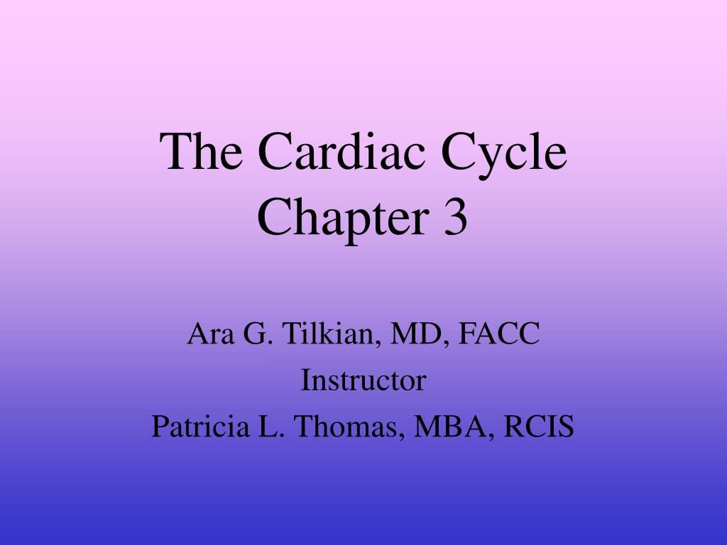 PPT - The Cardiac Cycle Chapter 3 PowerPoint Presentation, free ...
