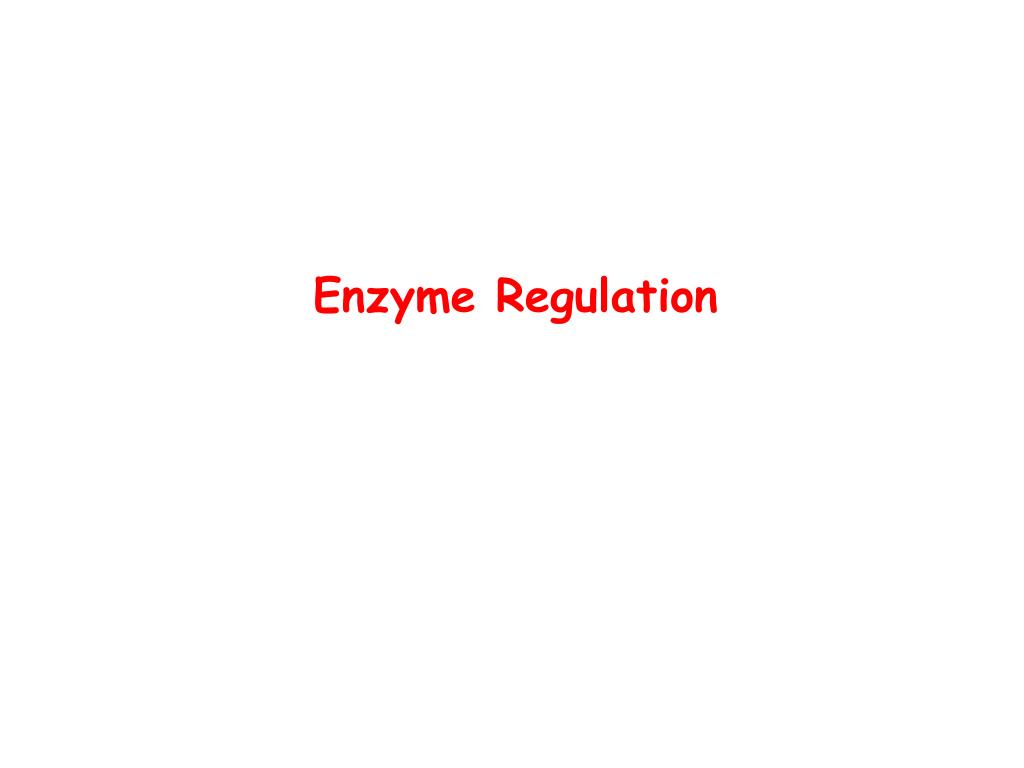PPT - Enzyme Regulation PowerPoint Presentation, free download - ID:1182920