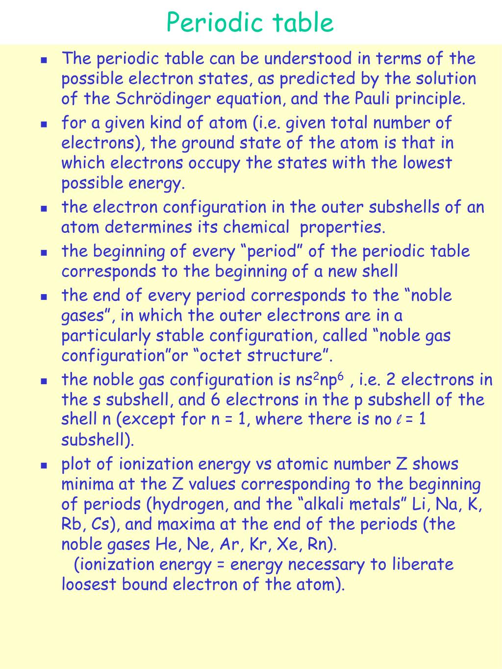 PPT - Periodic table PowerPoint Presentation, free download - ID:1182949