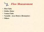 PPT - Basic Flow Measurement PowerPoint Presentation, free download ...
