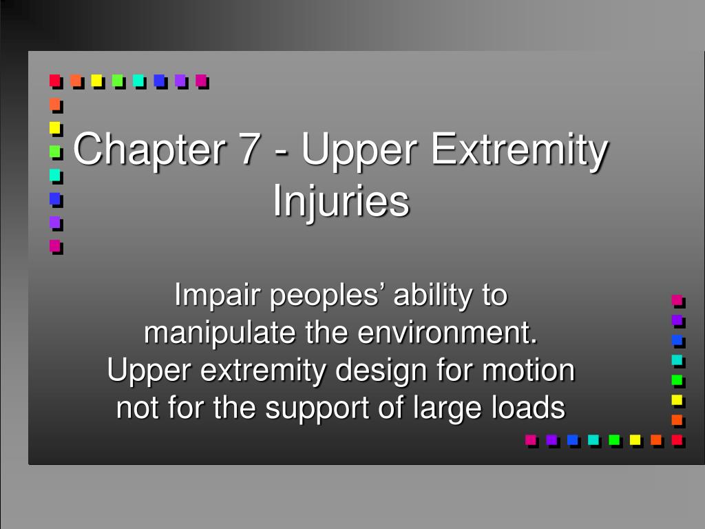 PPT - Chapter 7 - Upper Extremity Injuries PowerPoint Presentation ...