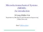 PPT - MEMS Microelectromechanical Systems NEMS Nanomechanical Systems and NanoDevices PowerPoint ...