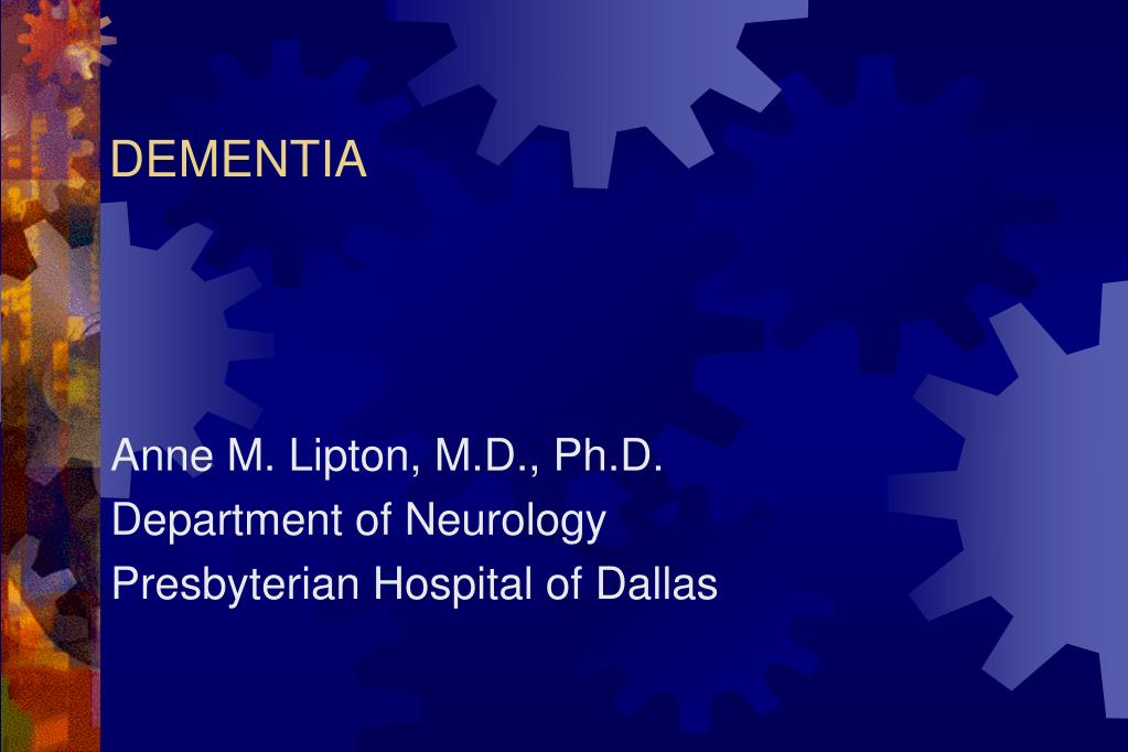 PPT - DEMENTIA PowerPoint Presentation, free download - ID:1192912