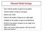 PPT - Mental Math PowerPoint Presentation, free download - ID:1464215