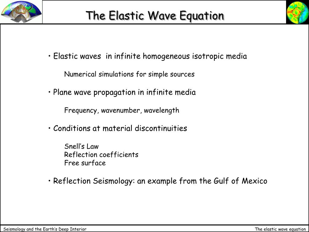 PPT - The Elastic Wave Equation PowerPoint Presentation, free download ...