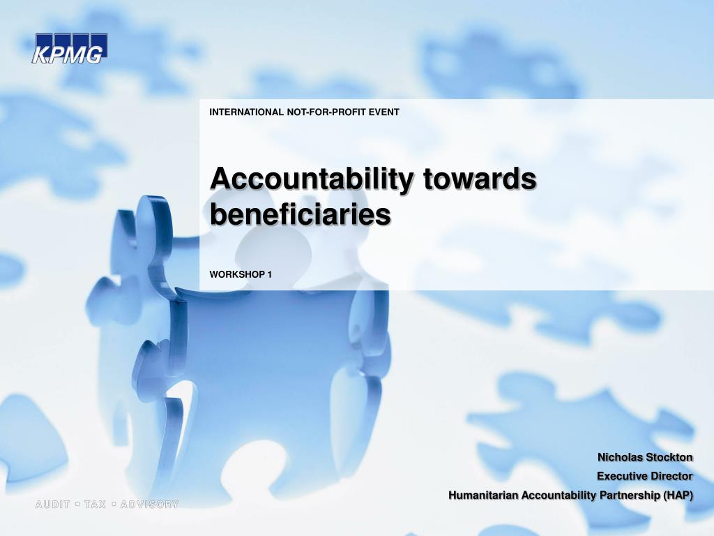 PPT - Accountability towards beneficiaries PowerPoint Presentation ...