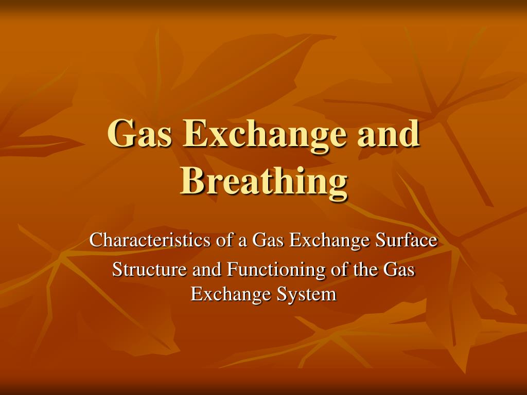 PPT - Gas Exchange and Breathing PowerPoint Presentation, free download ...