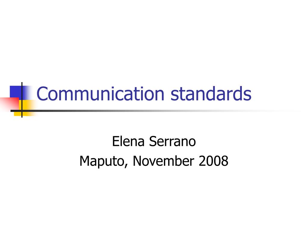 PPT - Communication standards PowerPoint Presentation, free download ...