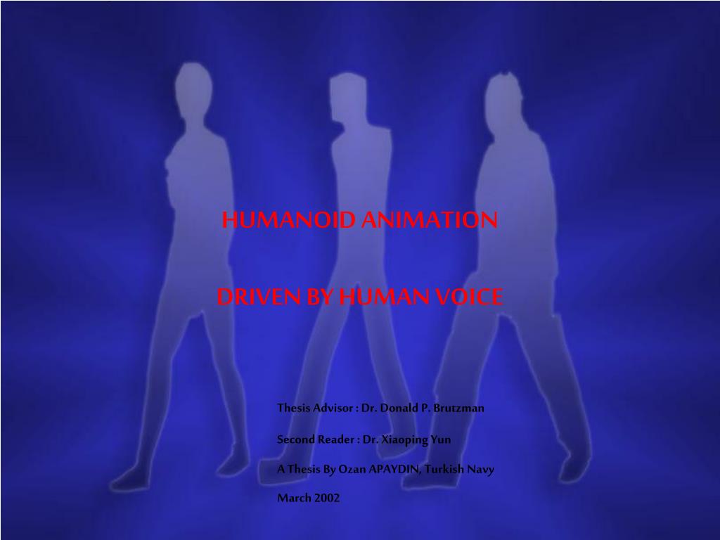 PPT - HUMANOID ANIMATION DRIVEN BY HUMAN VOICE PowerPoint Presentation ...