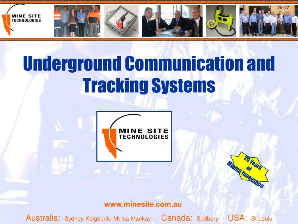 PPT - Underground Communication and Tracking Systems: 20 Years of ...