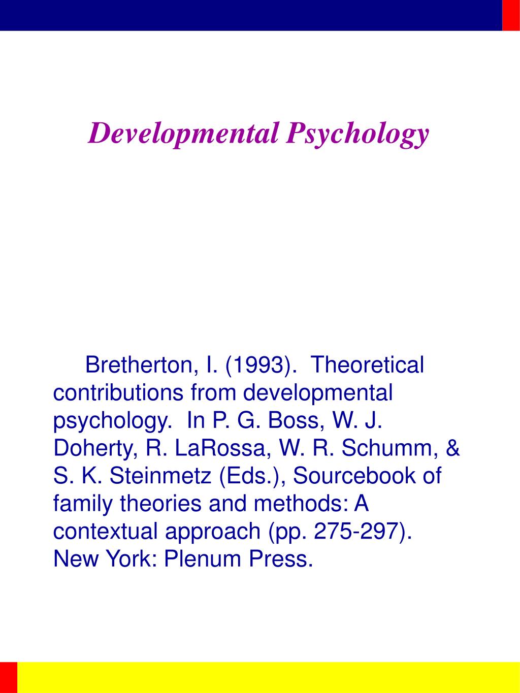 PPT - Developmental Psychology PowerPoint Presentation, free download ...