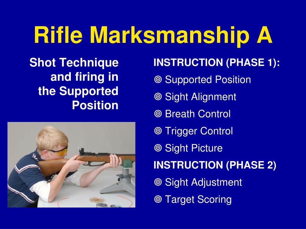 PPT - Precision Rifle Marksmanship: Supported Position Shooting ...
