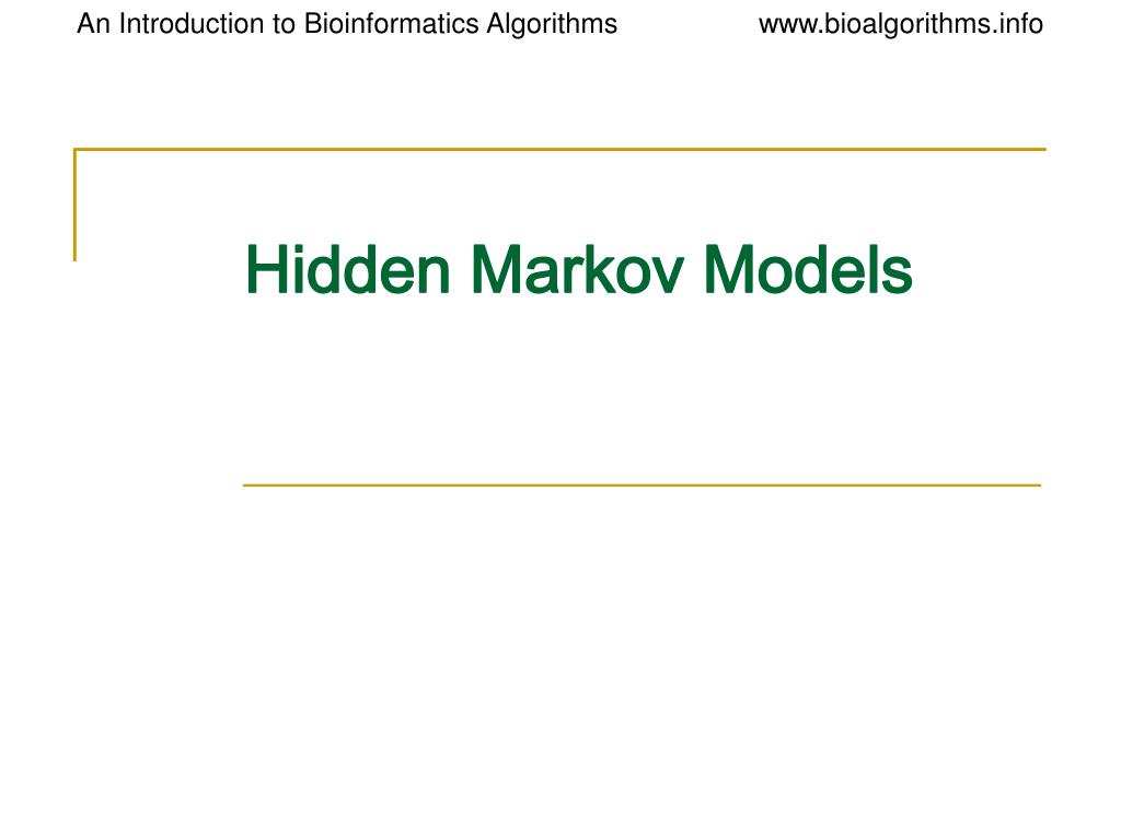 PPT - Hidden Markov Models PowerPoint Presentation, free download - ID ...