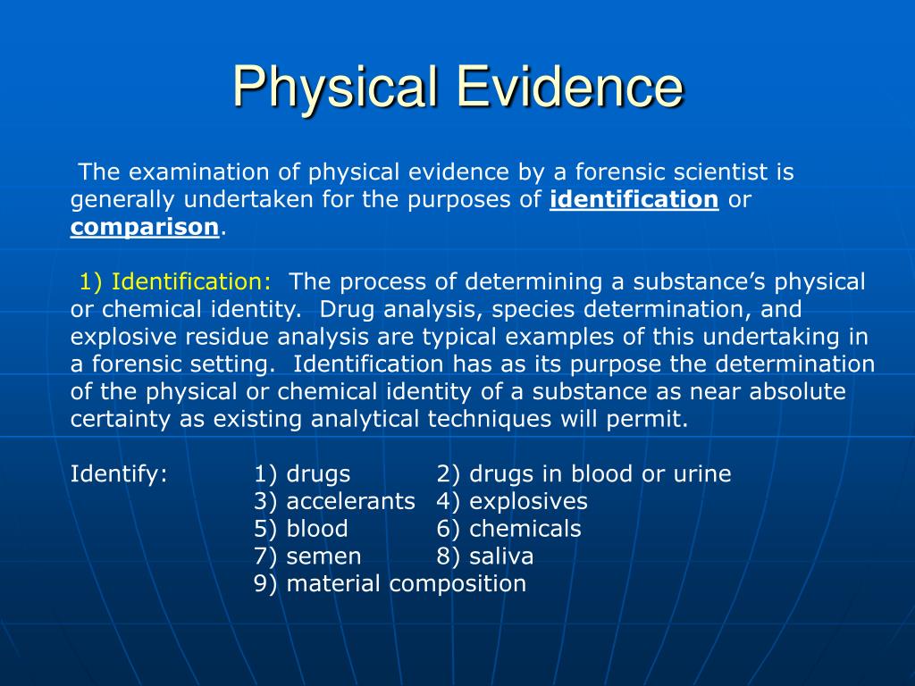 PPT - Physical Evidence PowerPoint Presentation, free download - ID:1207306