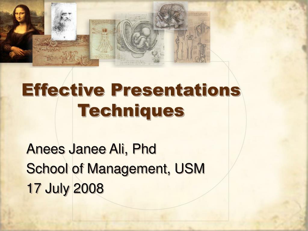 PPT - Effective Presentations Techniques PowerPoint Presentation, free ...