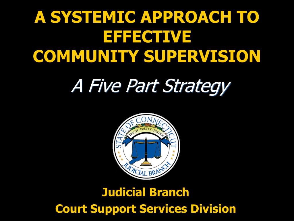 PPT - A SYSTEMIC APPROACH TO EFFECTIVE COMMUNITY SUPERVISION PowerPoint ...