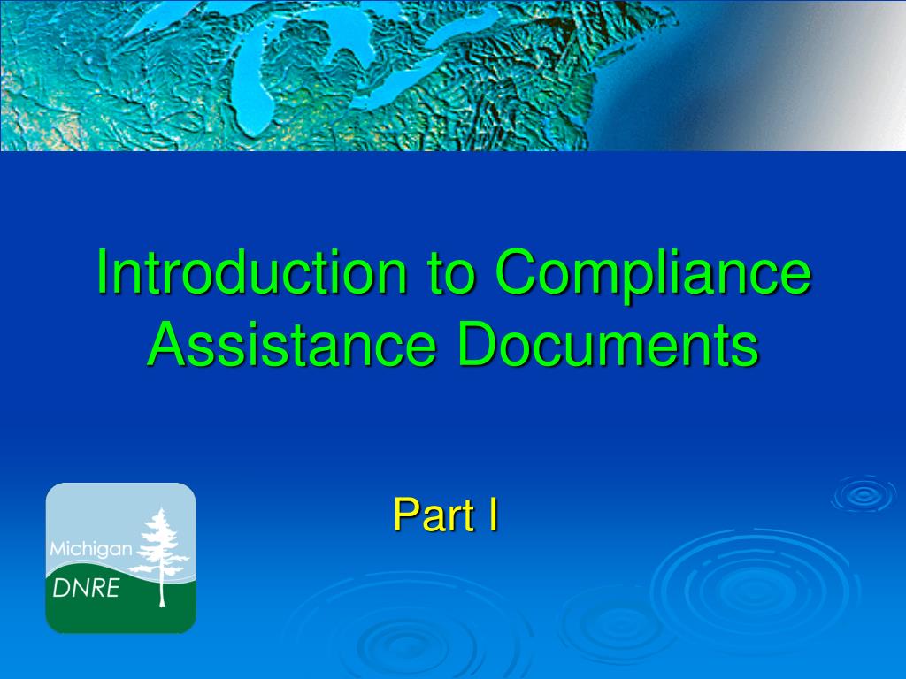 PPT - Introduction to Compliance Assistance Documents PowerPoint ...