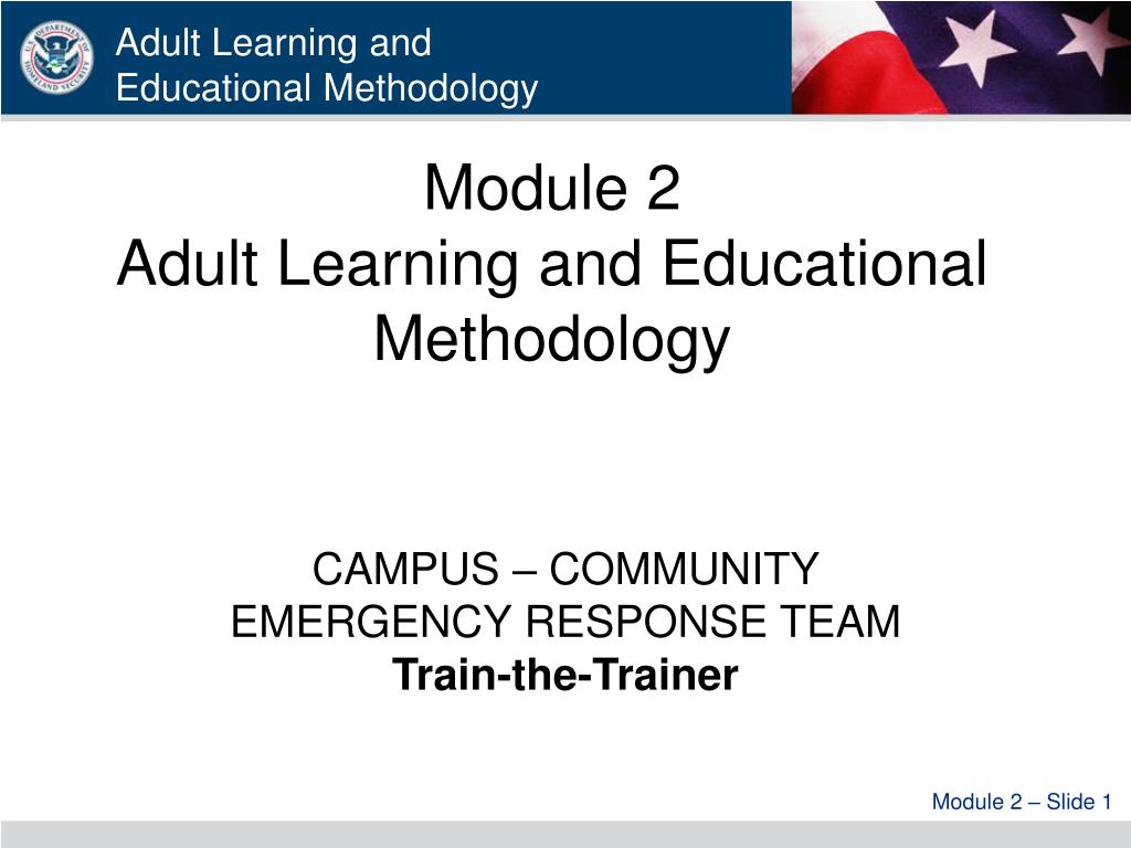PPT - Module 2 Adult Learning and Educational Methodology PowerPoint ...