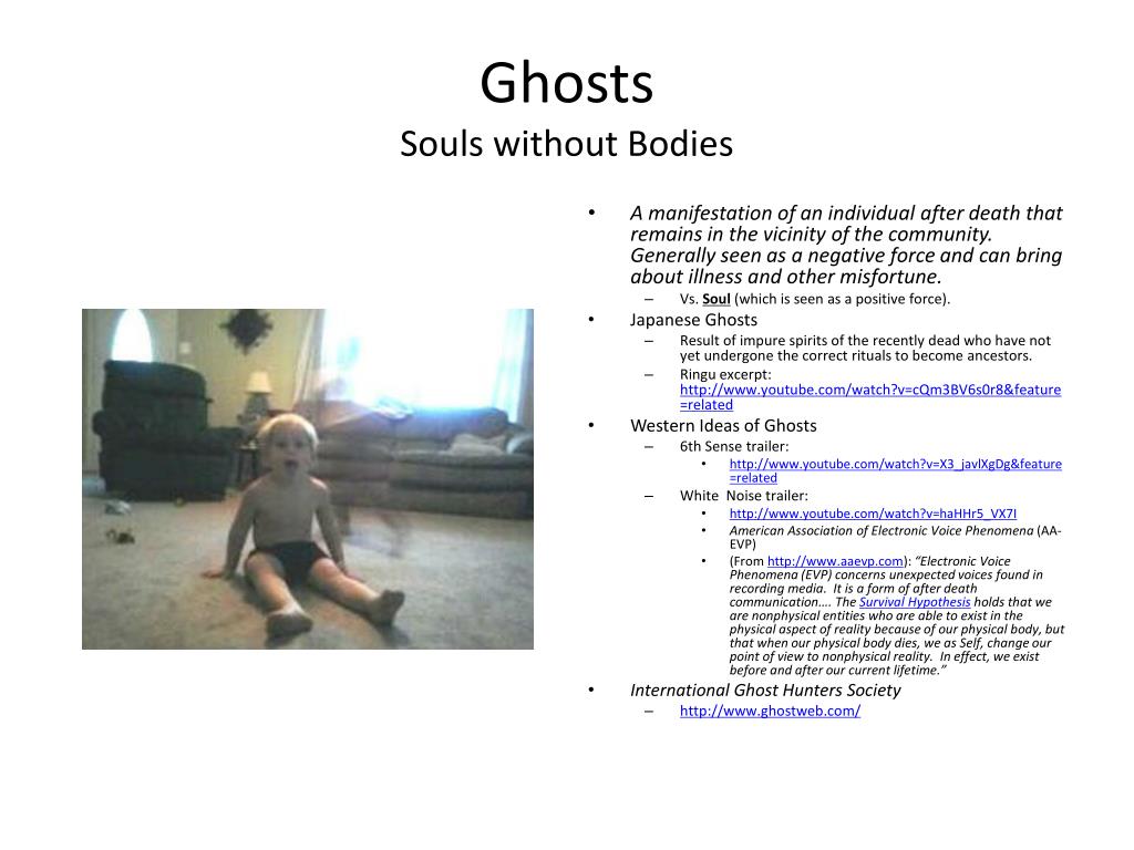 PPT - Ghosts Souls without Bodies PowerPoint Presentation, free ...