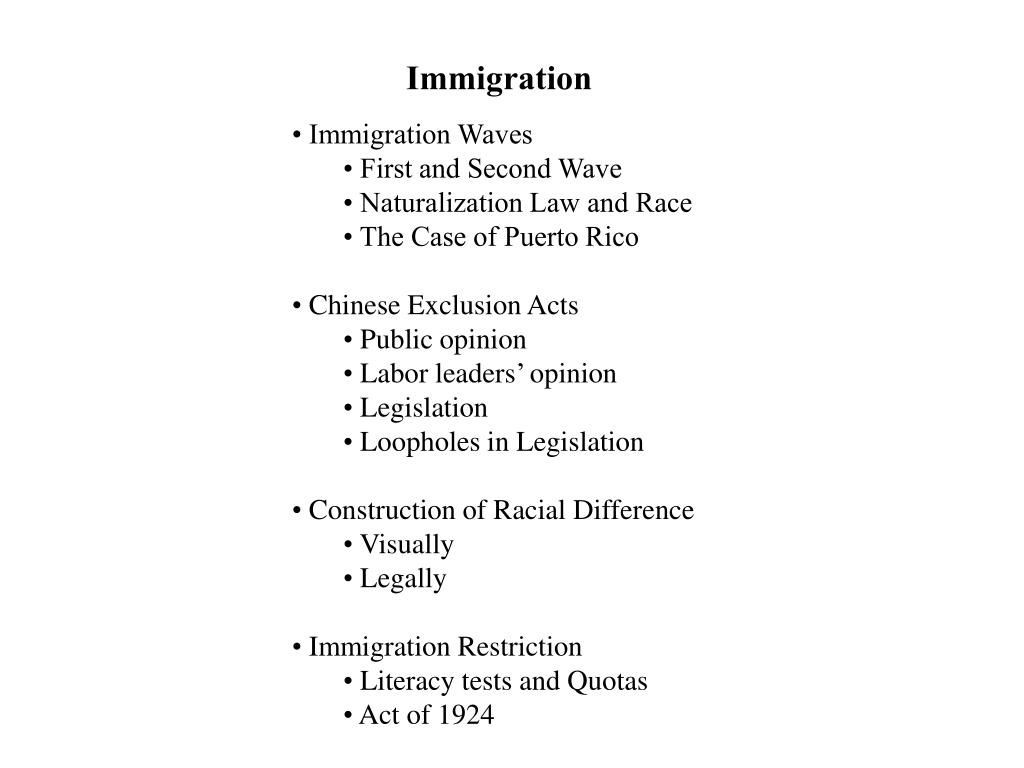 PPT - Immigration PowerPoint Presentation, free download - ID:1216101