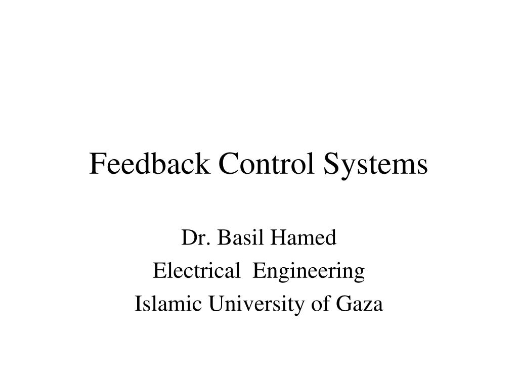 PPT - Feedback Control Systems PowerPoint Presentation, free download ...