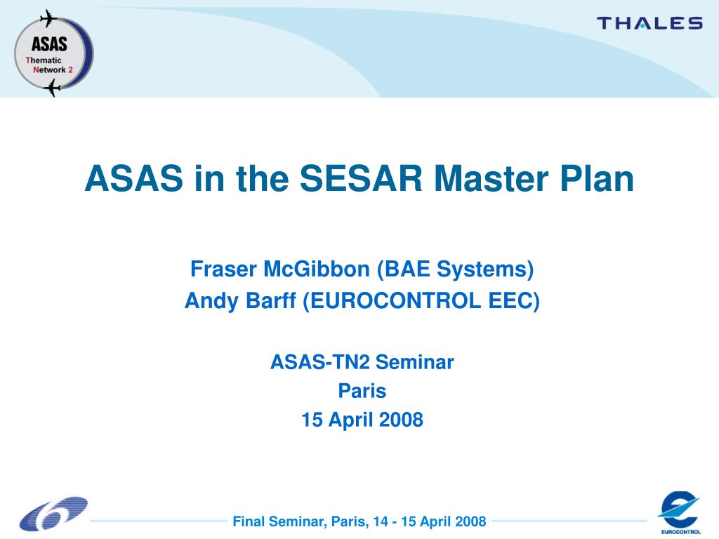 PPT - ASAS in the SESAR Master Plan PowerPoint Presentation, free ...