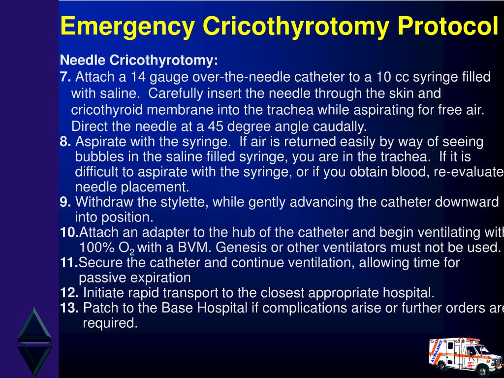 PPT - Emergency Cricothyrotomy Protocol PowerPoint Presentation, free ...