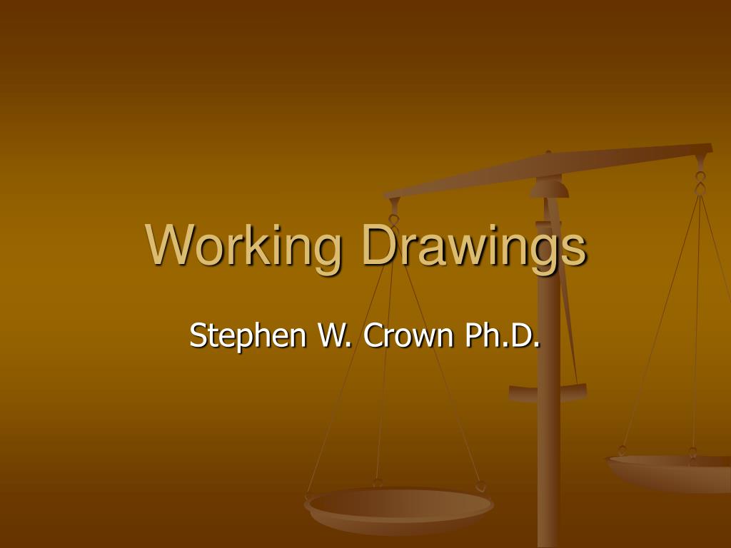 PPT - Working Drawings PowerPoint Presentation, free download - ID:1221301