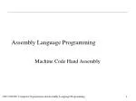 PPT - Assembly language programming PowerPoint Presentation, free ...