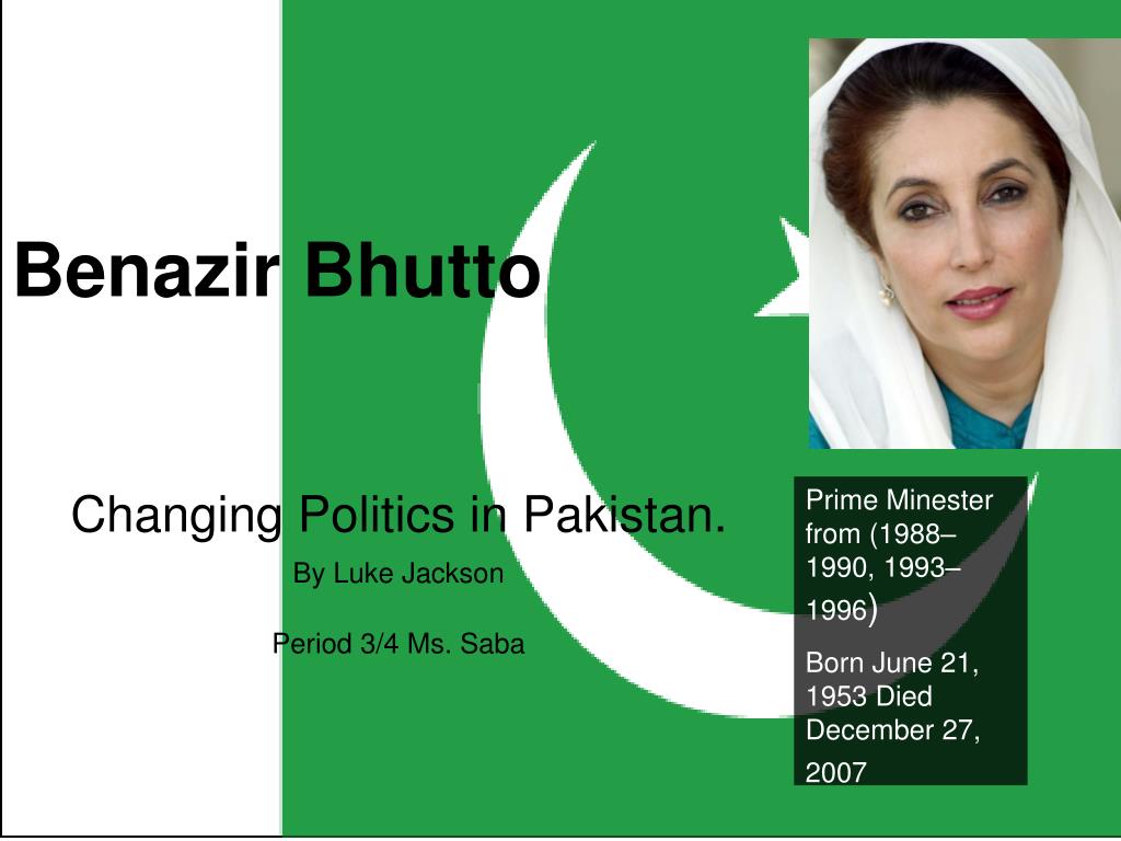 PPT - Benazir Bhutto PowerPoint Presentation, free download - ID:1221683