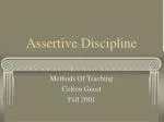 PPT - ASSERTIVE DISCIPLINE WEEK 5 PowerPoint Presentation, free ...