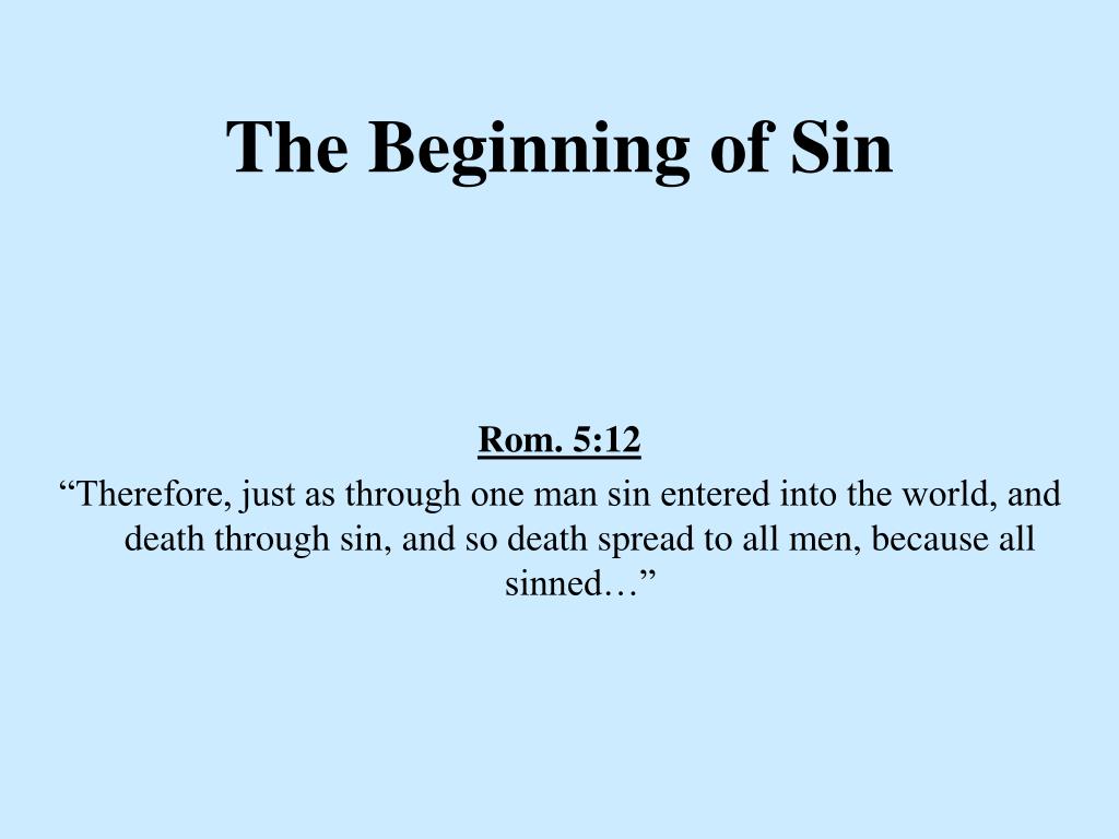 PPT - The Beginning of Sin PowerPoint Presentation, free download - ID ...