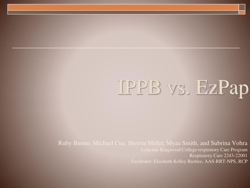 PPT - IPPB vs. EzPap PowerPoint Presentation, free download - ID:1223147