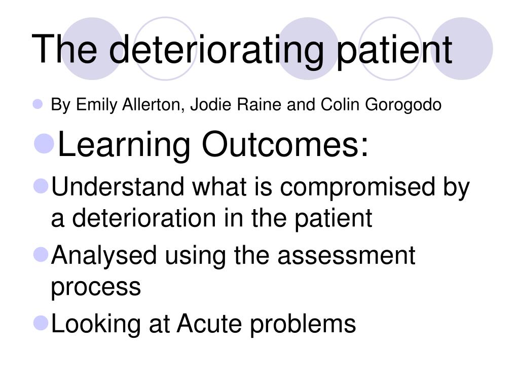 PPT - The deteriorating patient PowerPoint Presentation, free download ...