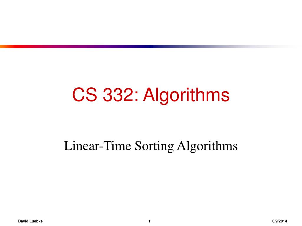 PPT - CS 332: Algorithms PowerPoint Presentation, free download - ID ...